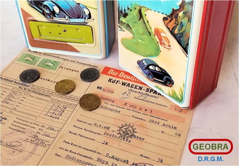 GEOBRA KdF WAGEN VW ERA SPARDOSE