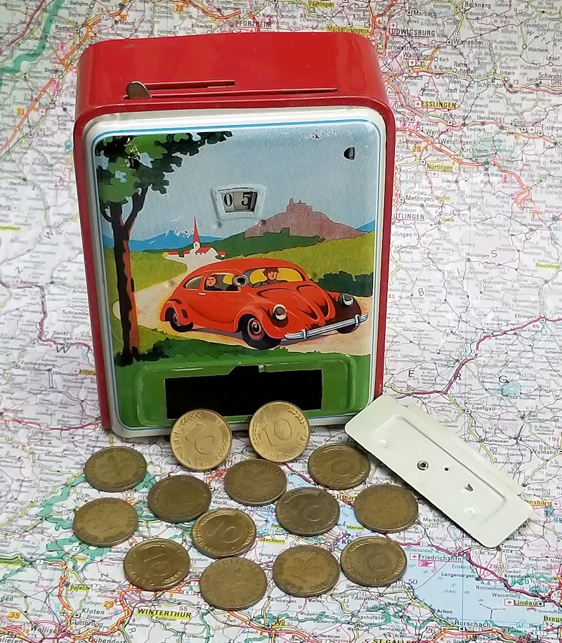 GEOBRA 1950s VW ERA SPARDOSE