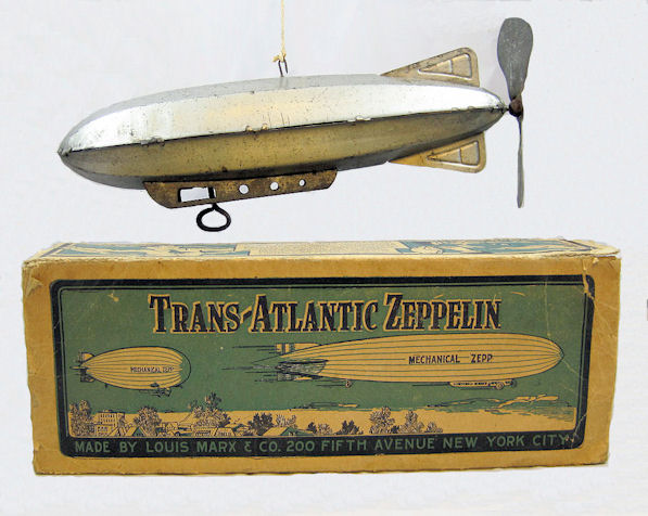 MARX TOYS ZEPPELIN ORIGINAL STEEL PULL TOY